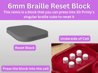 Braille Training Cell - 4.5MM by 3D Printy | Download free STL model ...