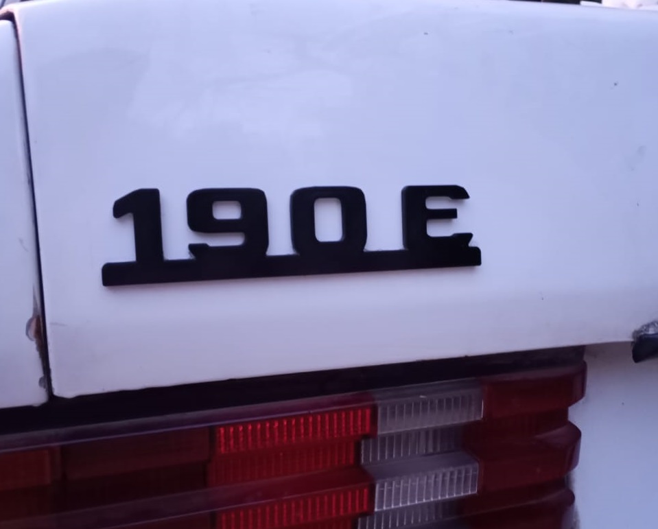 Mercedes 190E Trunk Badge by Adham Elshabasy | Download free STL model ...