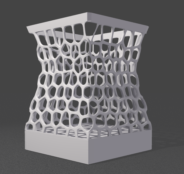 Voronoi square pen holder by G El Rey | Download free STL model ...