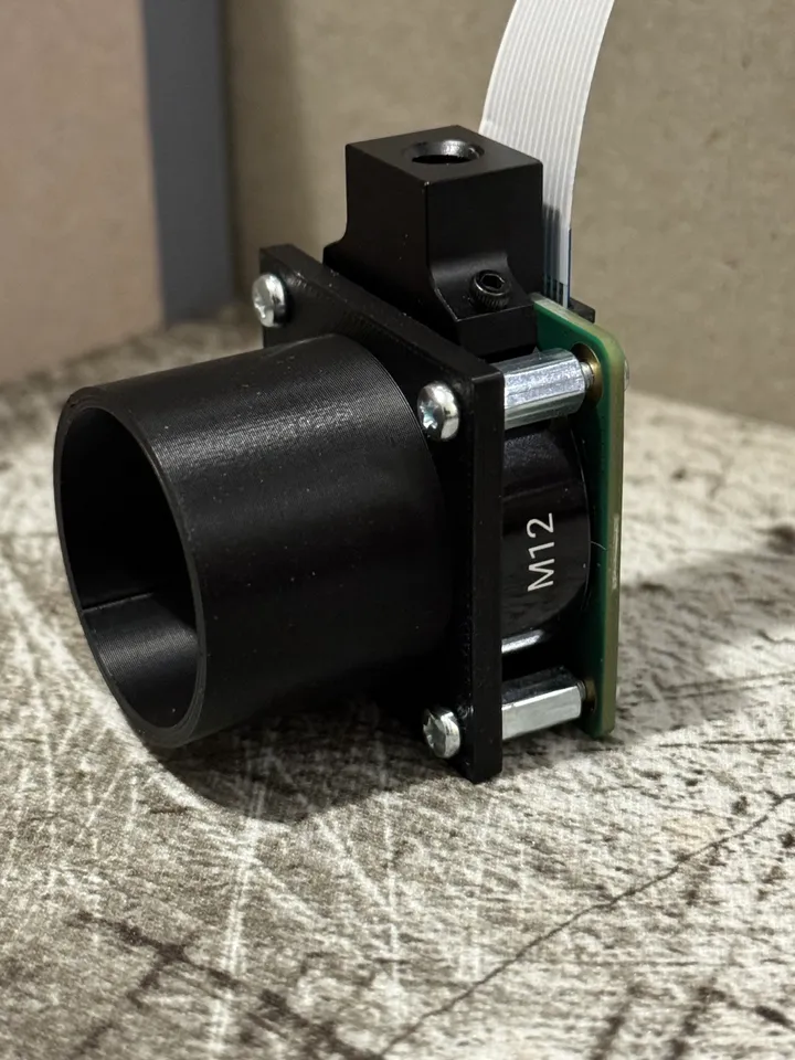 Raspberry Pi HQ M12 Camera Mount for telescope by Scraz | Download free STL model | Printables.com