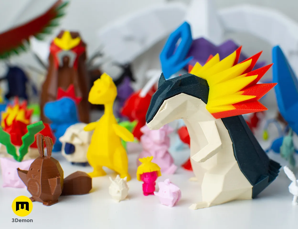Low Poly Pokemon Collection Generation 2 by 3Demon | Download free STL ...