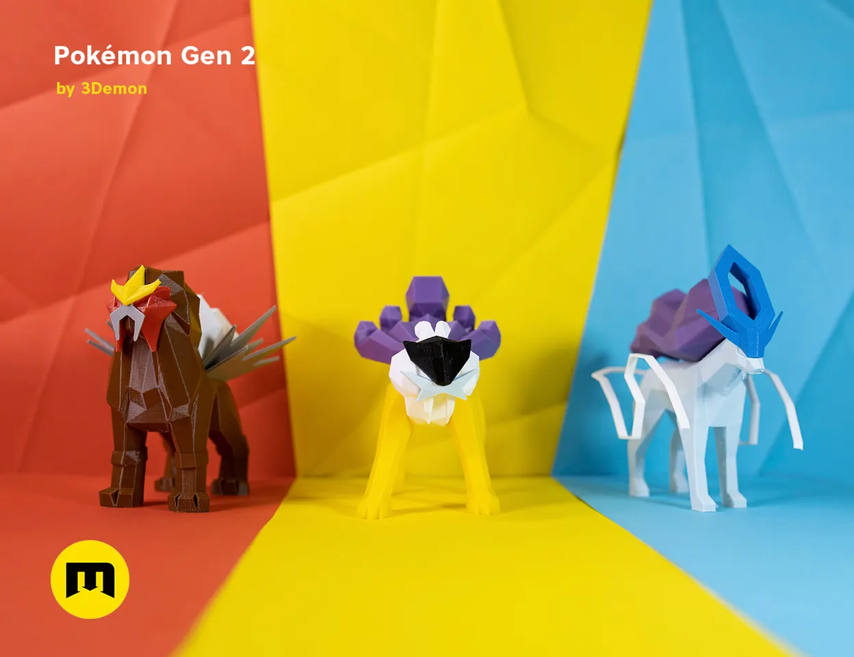 Low Poly Pokemon Collection Generation 2 by 3Demon | Download free STL ...