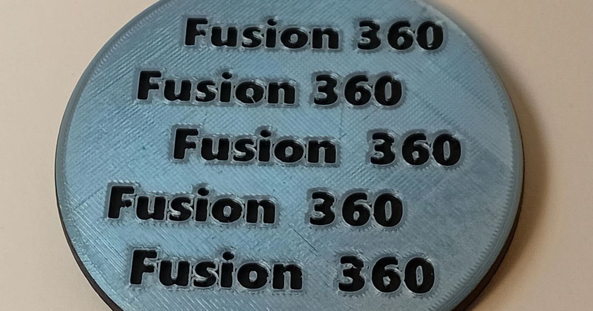 fusion 360 coaster by Jason | Download free STL model | Printables.com