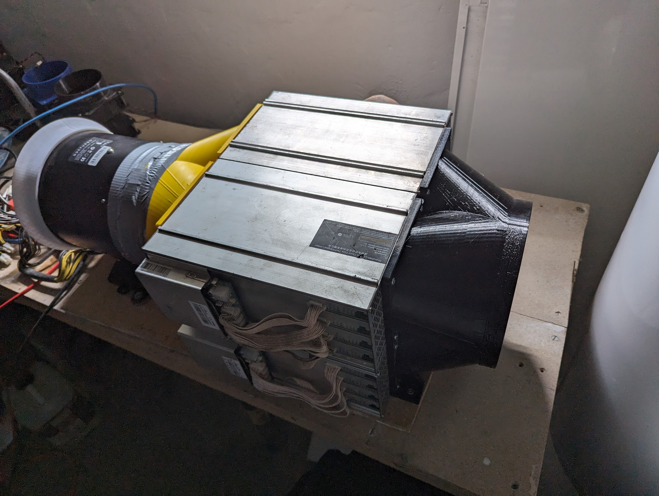 Antminer L3+ 4 in 1 Asic Silencing and Cooling Kit 200mm / 8in Fan ...