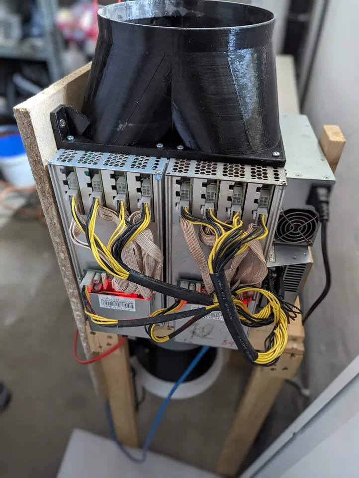 Antminer L3+ 4 in 1 Asic Silencing and Cooling Kit 200mm / 8in Fan ...