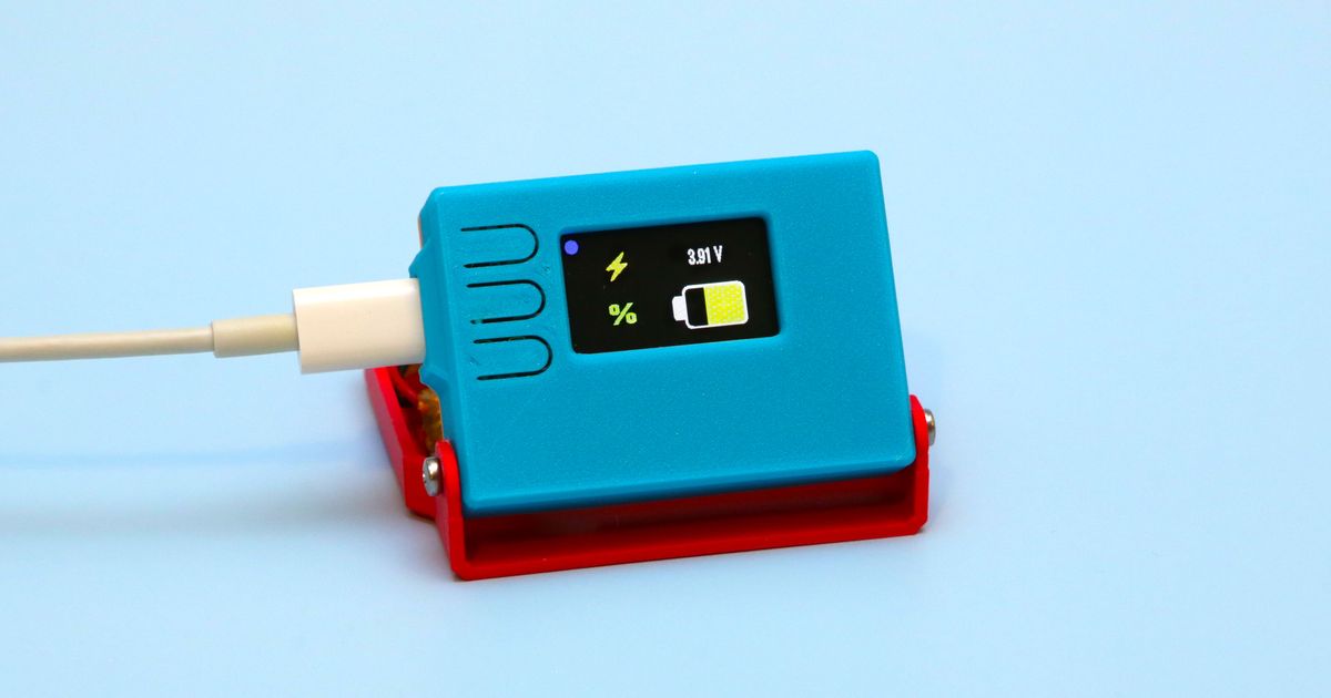 IoT Battery Charger Monitor by Adafruit | Download free STL model ...