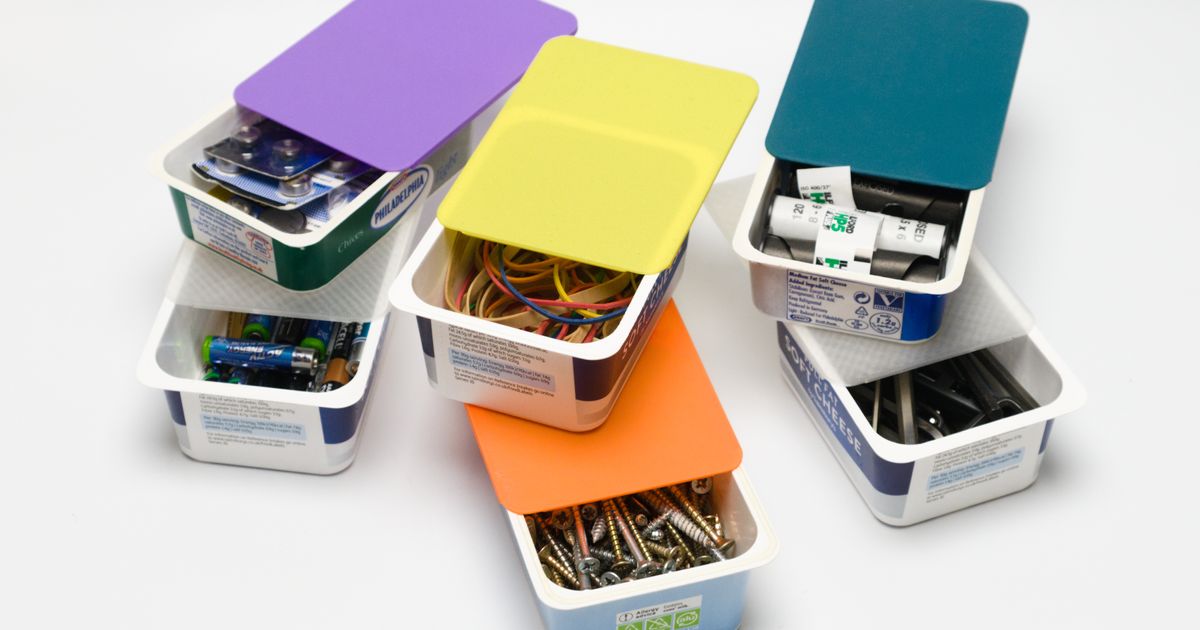 Cheese Tub Sliding Lids by Geoff | Download free STL model | Printables.com