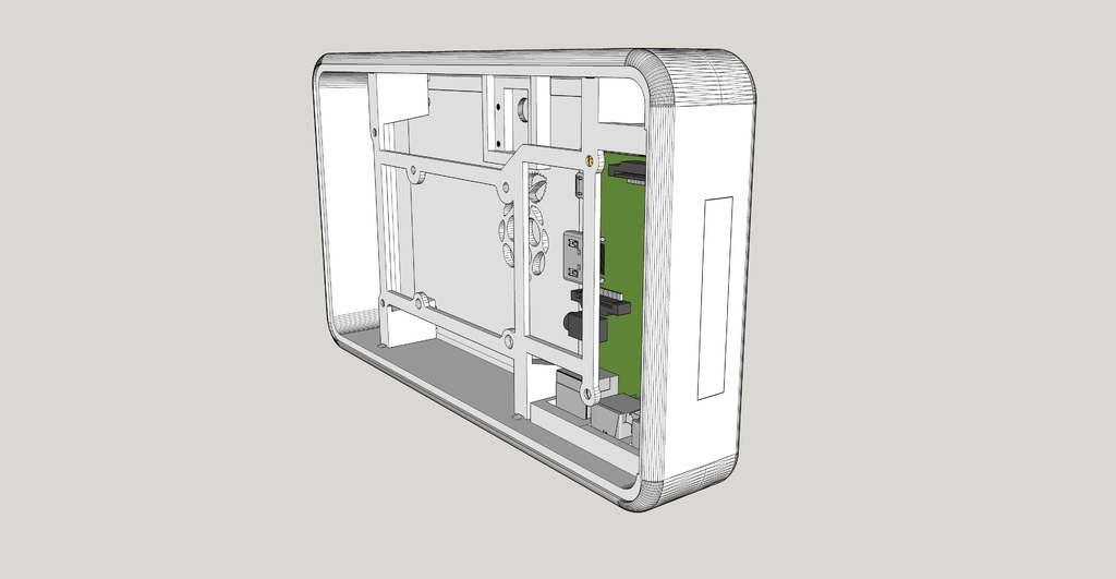 Raspberry Pi 7in Touchscreen Enclosure by Matt - GlitchTech | Download ...