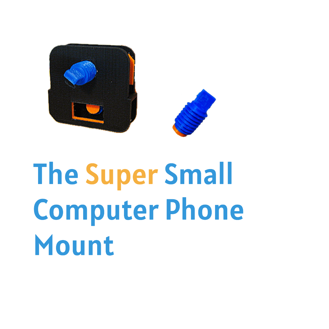 Super Small Computer Phone Mount by 3Dprintfun1000 | Download free STL ...