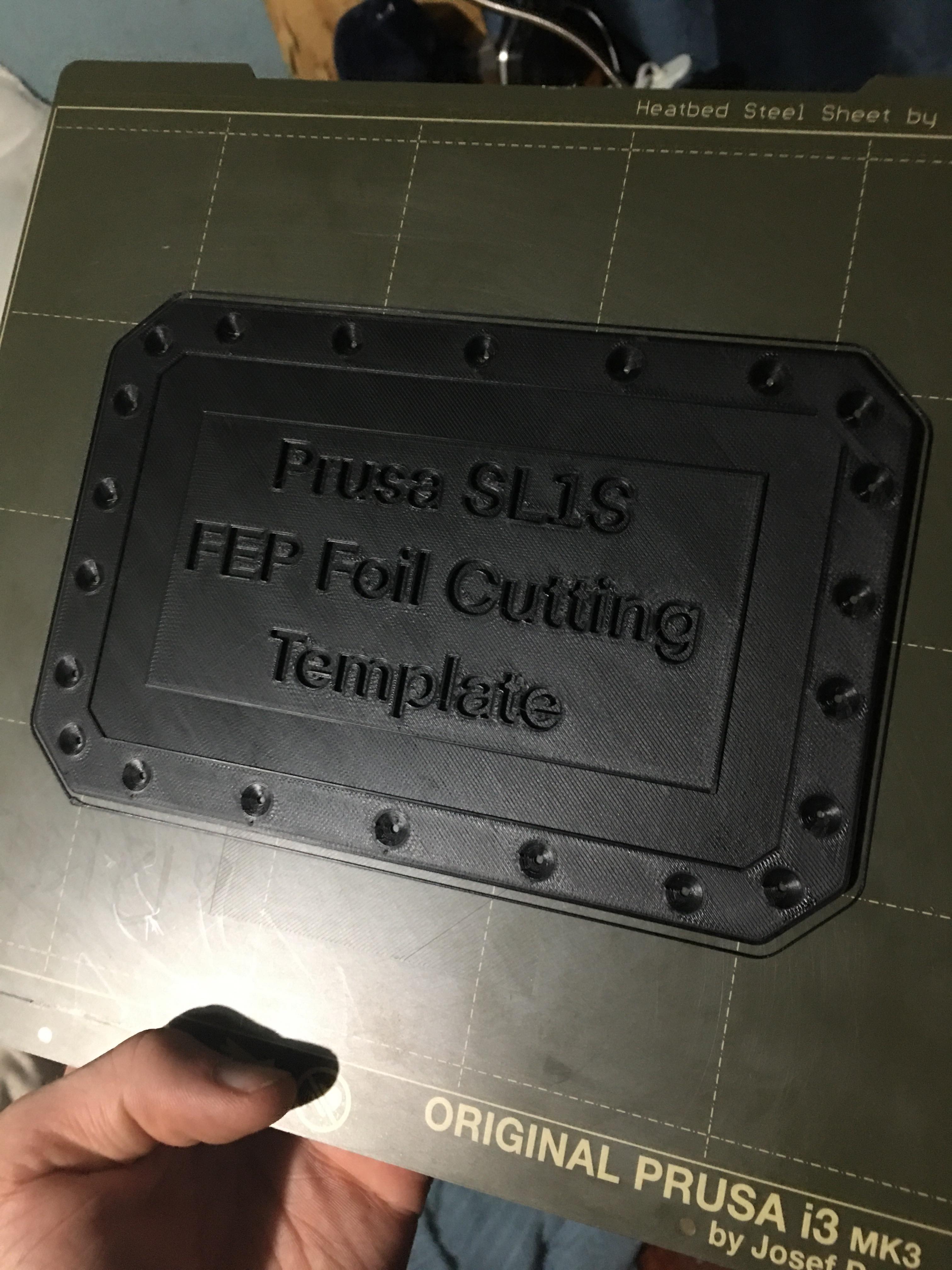 Prusa SL1S FEP Cutting Template by ClearMindCasting | Download free STL ...