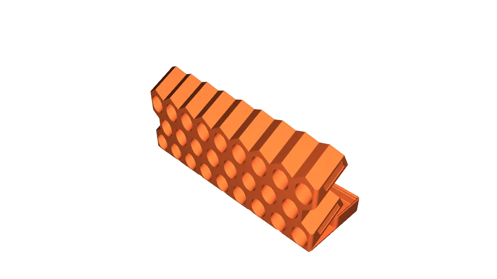 Gridfinity Compatible 17 mL bottle paint rack 2x6 grid for 34 bottles ...