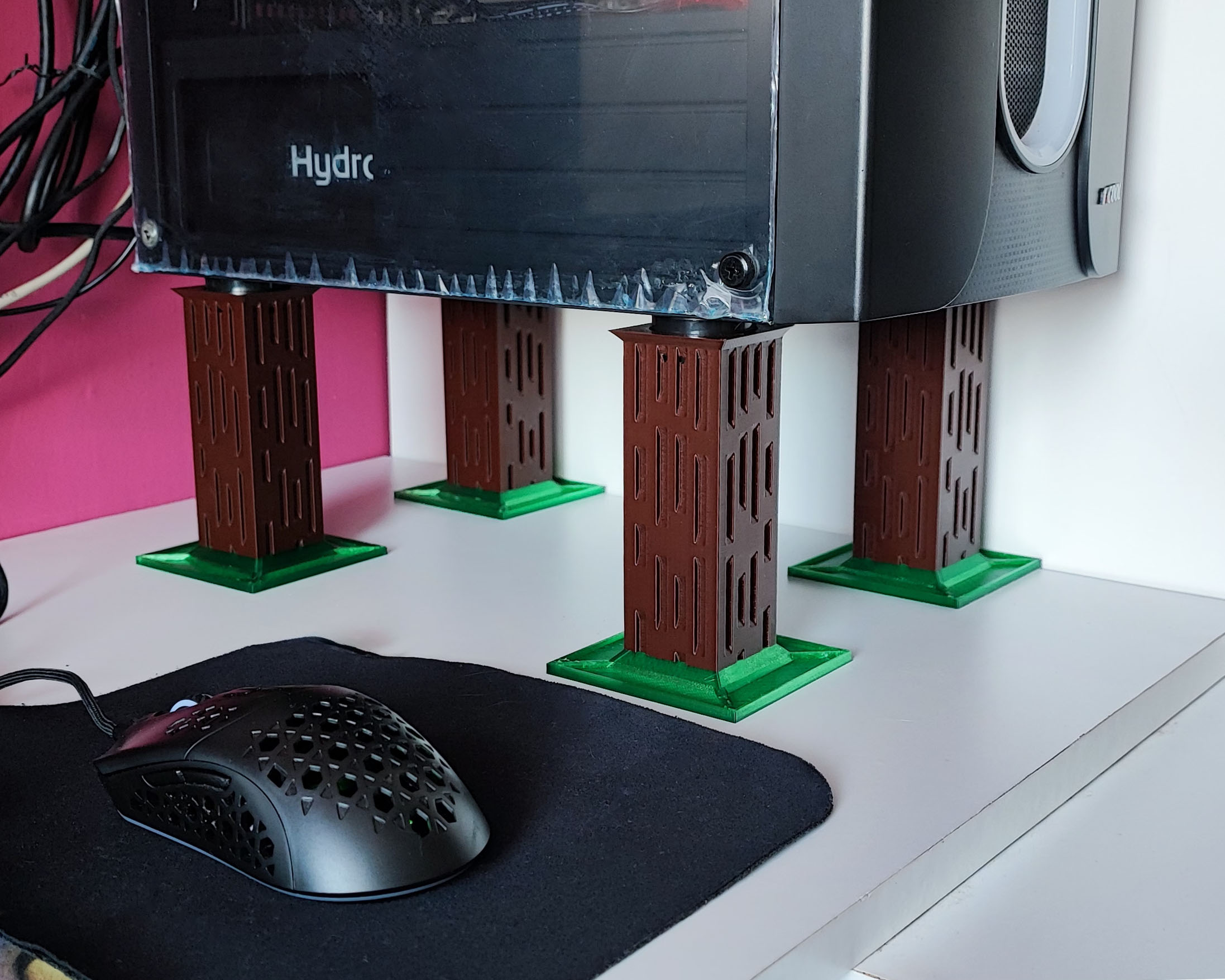 PC Case Stand Foot style Minecraft by ERiK004 | Download free STL model ...