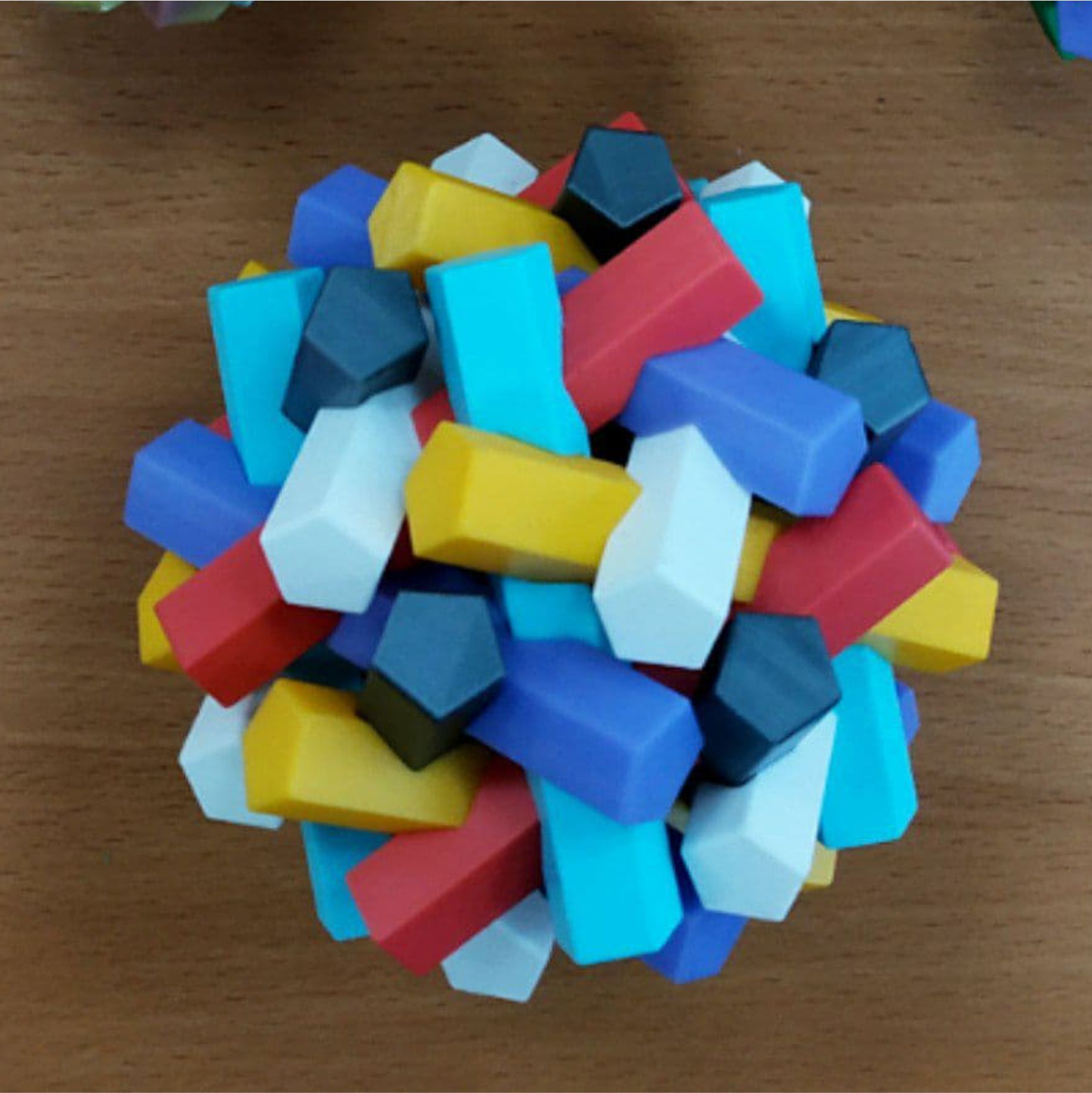Colored pentapod puzzle by matveymoo | Download free STL model ...