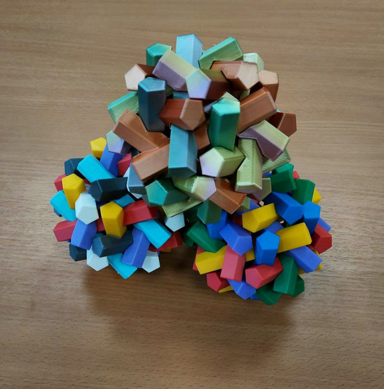 Colored pentapod puzzle by matveymoo | Download free STL model ...