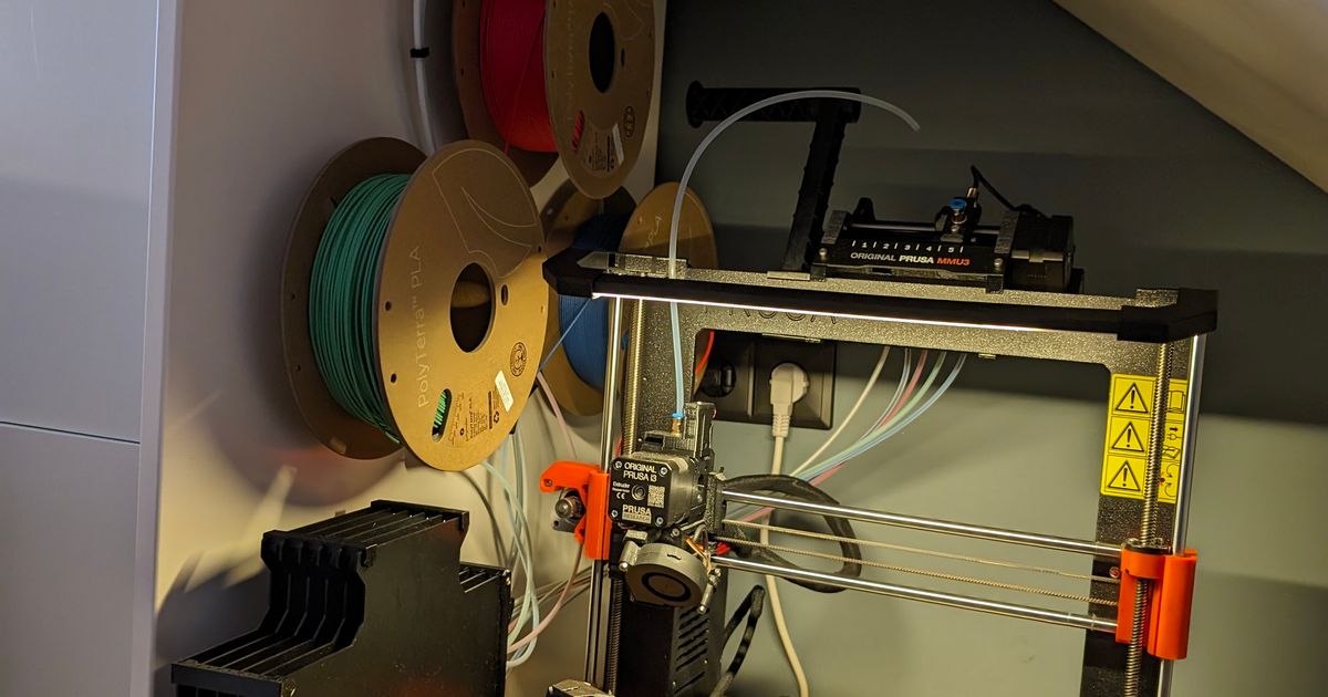 Cardboard (Polymaker) spool roller wall mount by bartkodden | Download ...