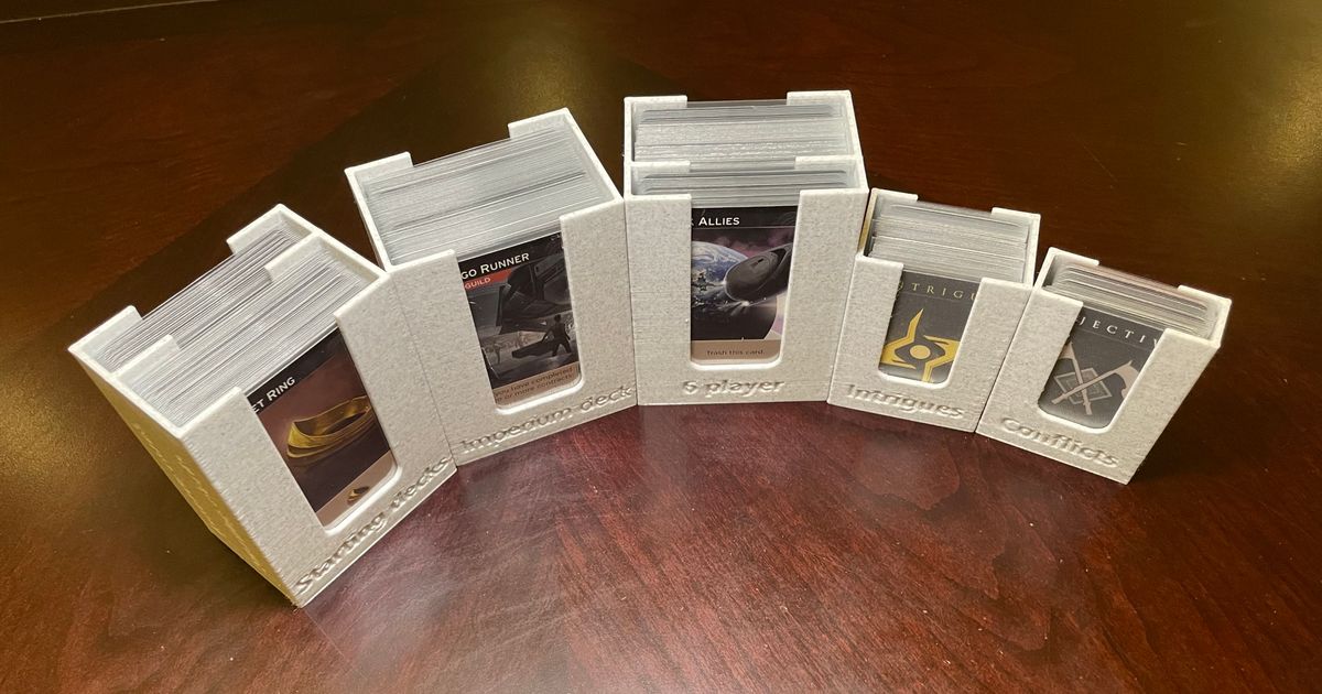 Simple cardboxes for sleeved Dune Imperium Uprising cards by han_pollo ...