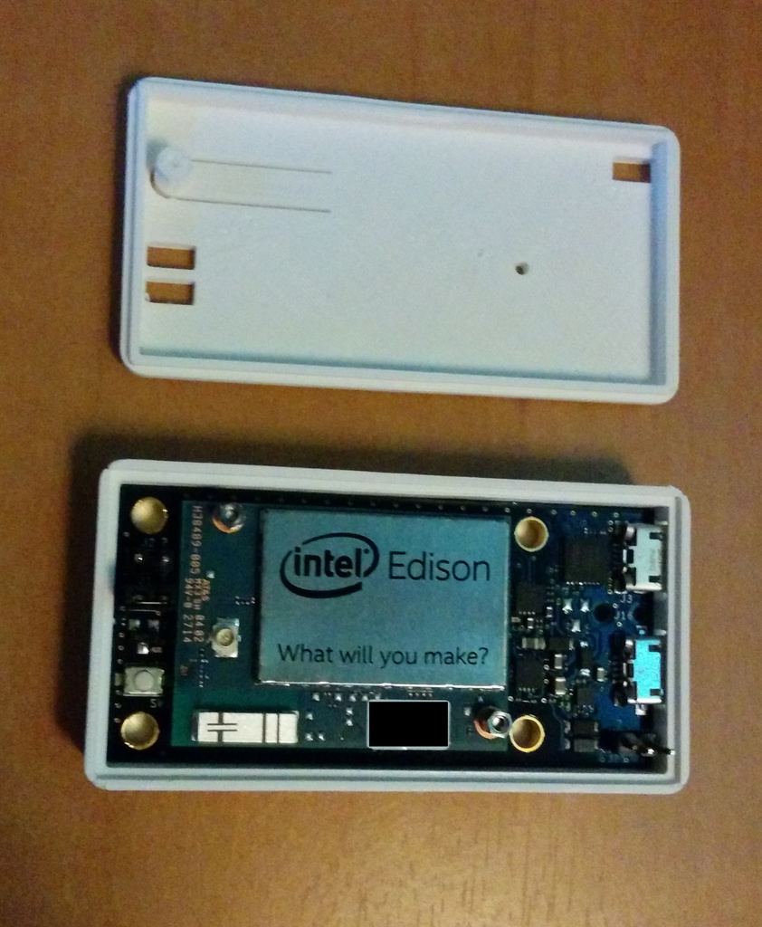 Intel Edison Breakout Board case by al177 | Download free STL model ...