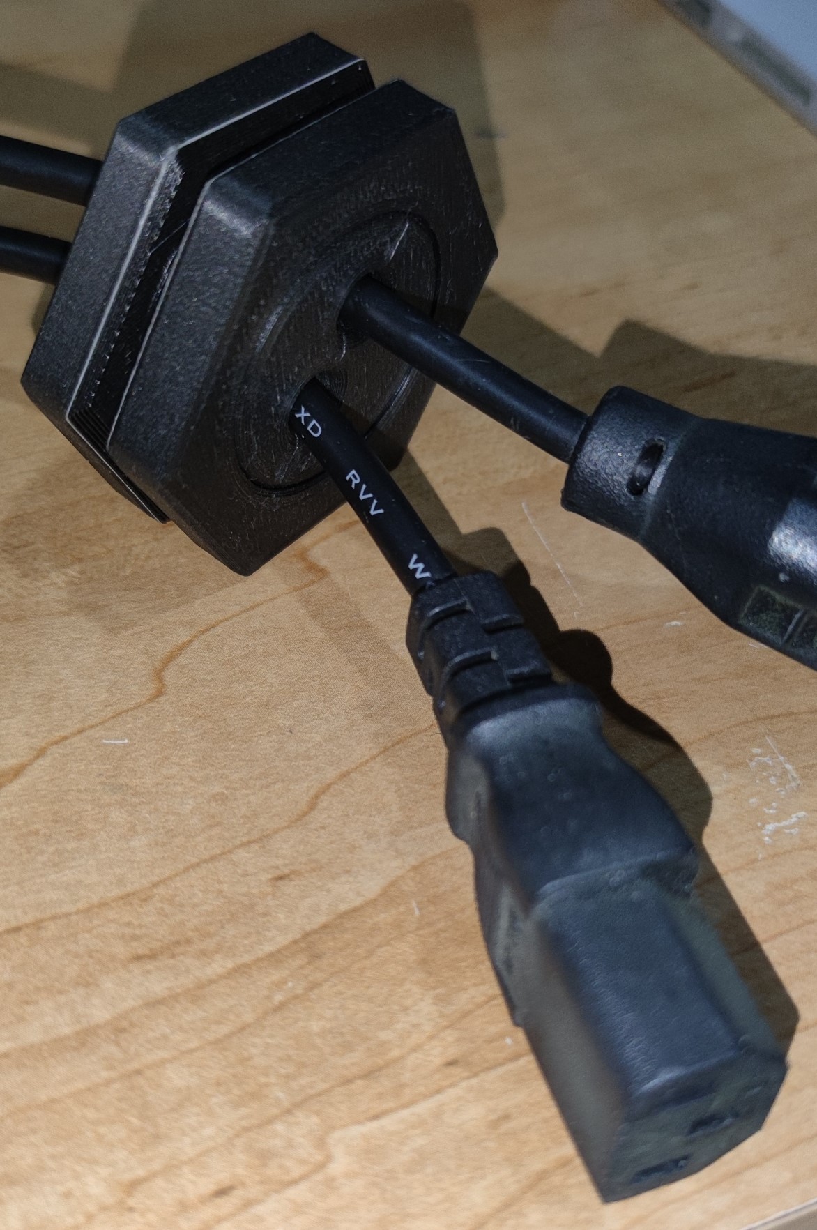 Bulkhead Style Dual NEMA 5-15 Cord Grommet by AbsurdDad | Download free ...