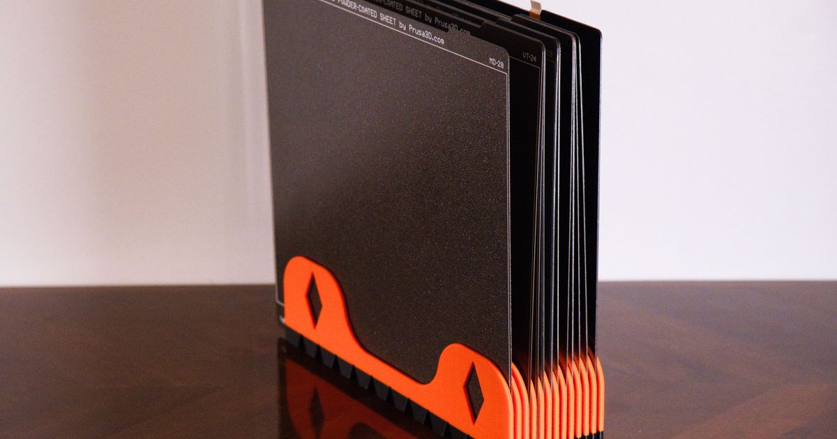 Bed Plate Storage Rack (4 to 20 plates) by bce.gatien | Download free ...