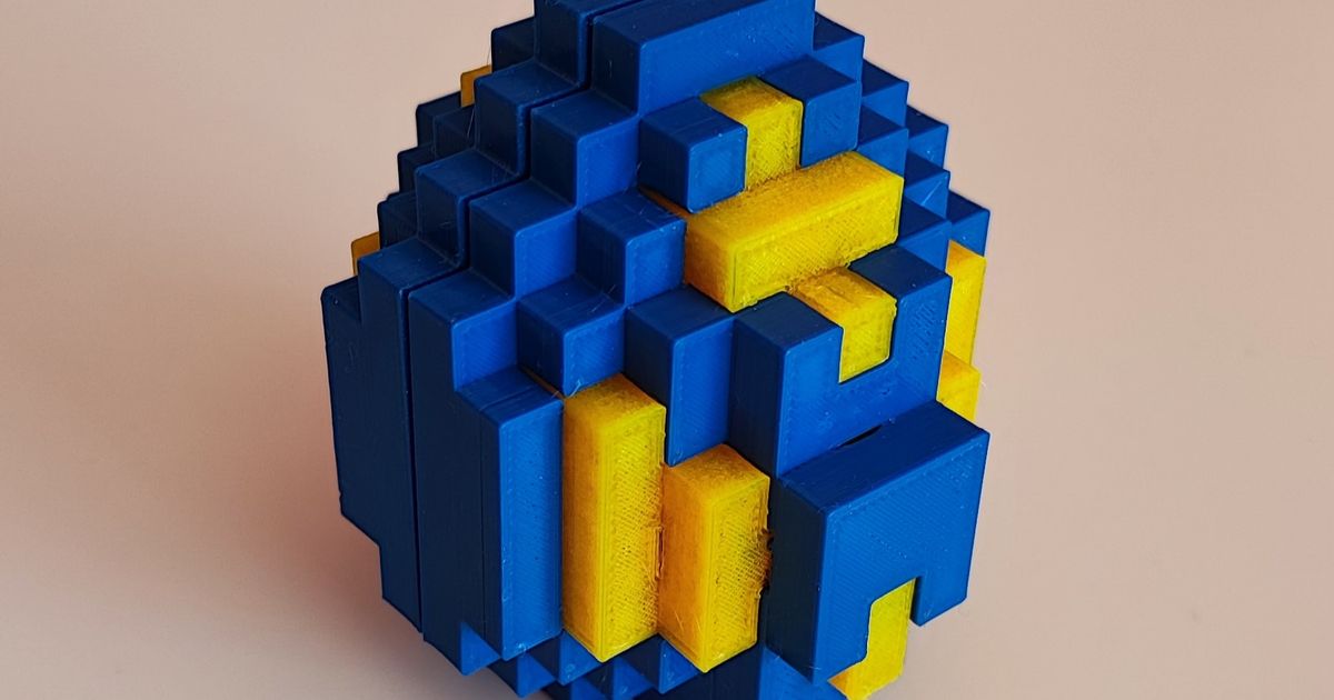 Easter Eggs MINECRAFT magnet by ERiK004 | Download free STL model ...