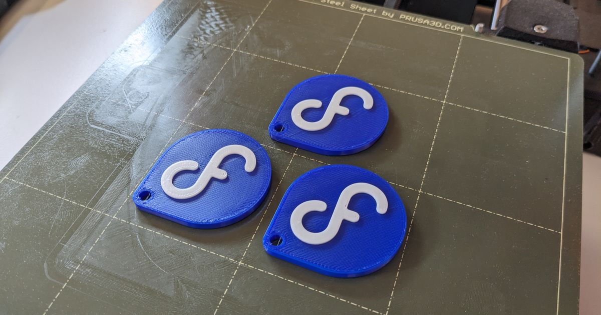 Fedora Linux Keychain by Lex | Download free STL model | Printables.com