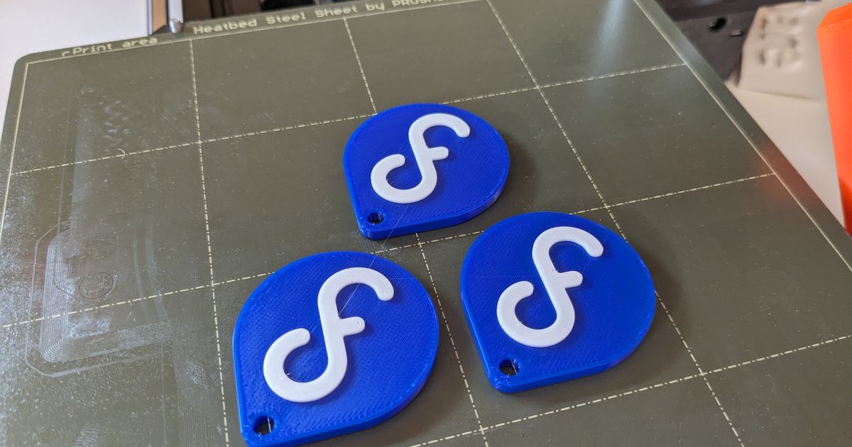 Fedora Linux Keychain by Lex | Download free STL model | Printables.com
