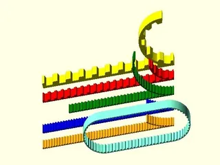 Parametric Timing Belt for OpenSCAD by 0scar | Download free STL model | Printables.com