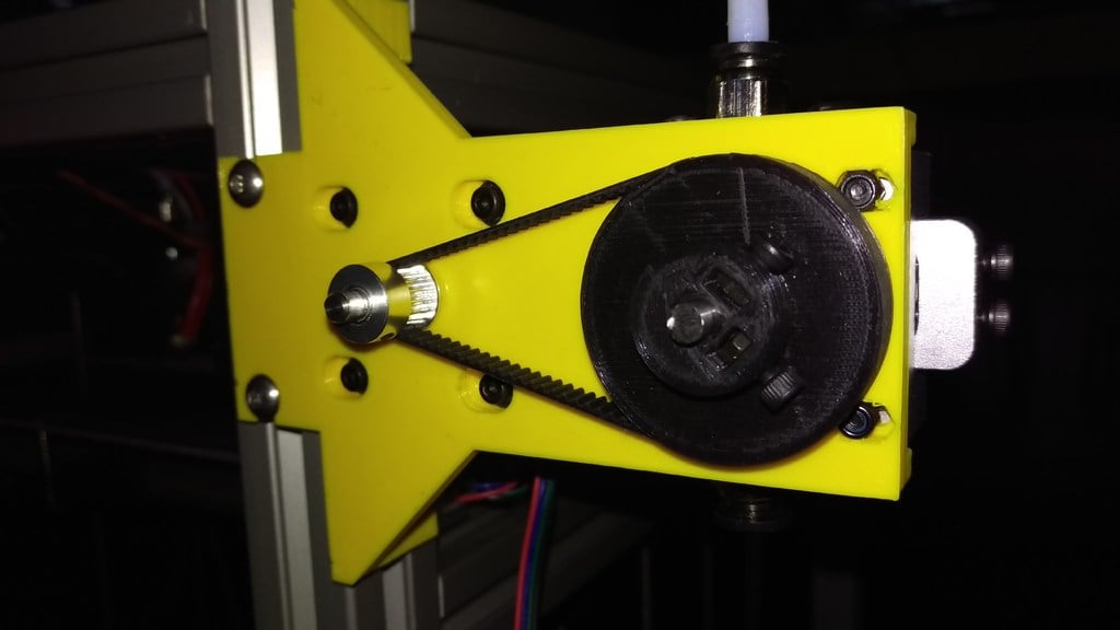 BullDog Extruder mount with 1:4 speed reduction for 2.85 mm filament ...