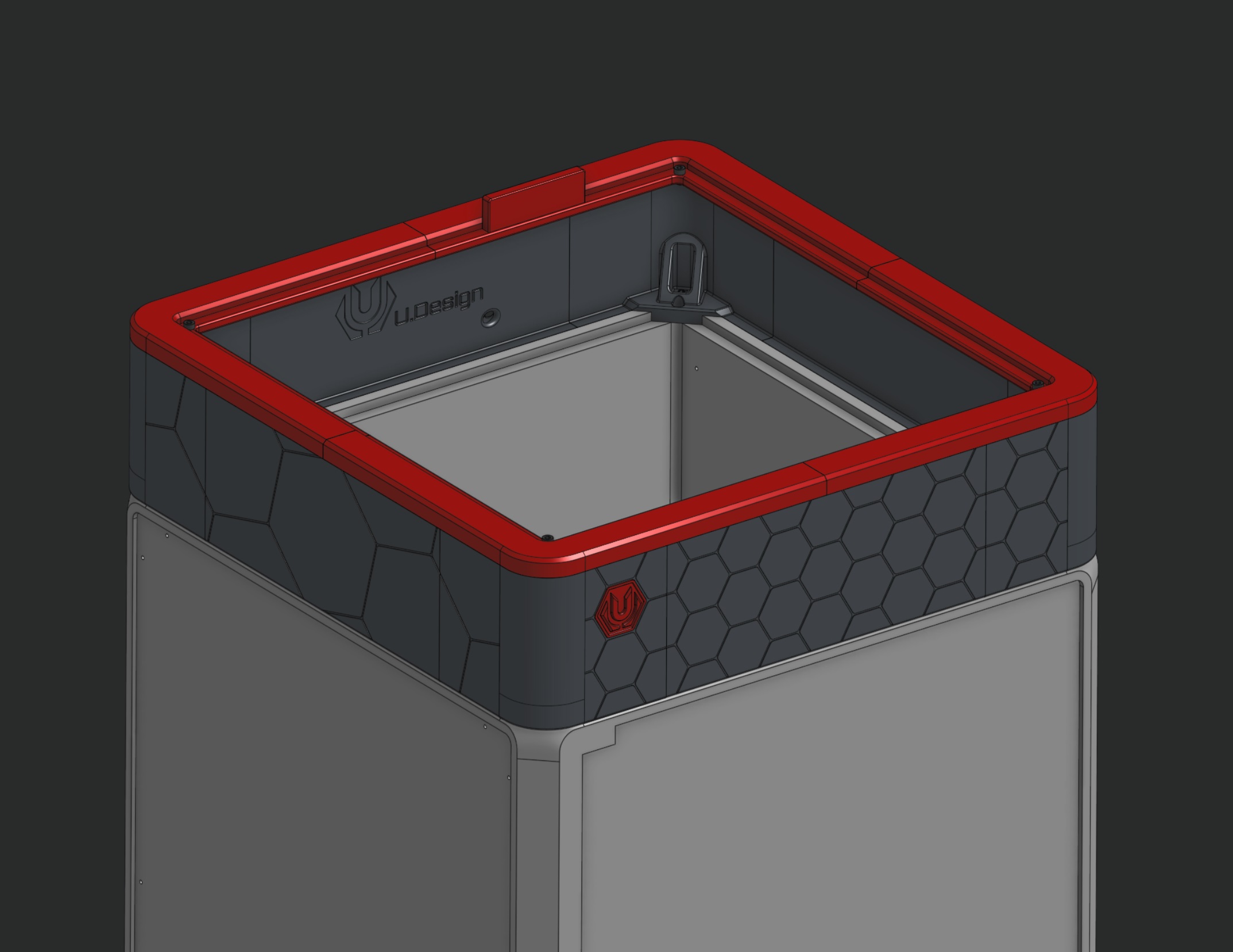 U.Design - Creality K1 Raiser for custom glass or original lid by U ...