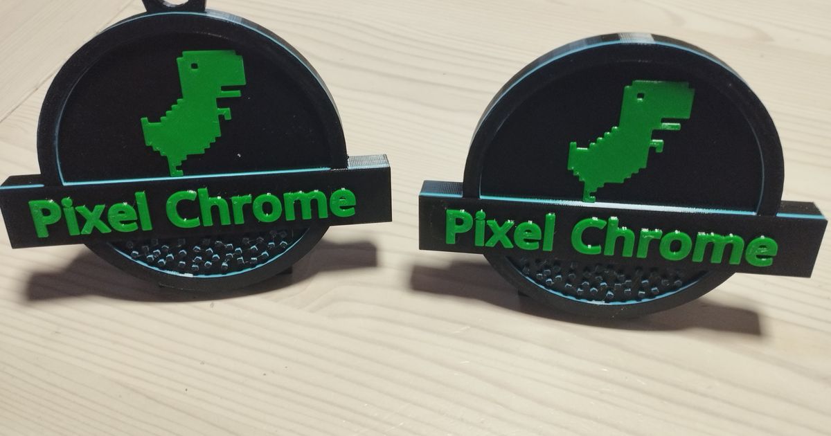 Pixel Chrome by H3X_MaN | Download free STL model | Printables.com