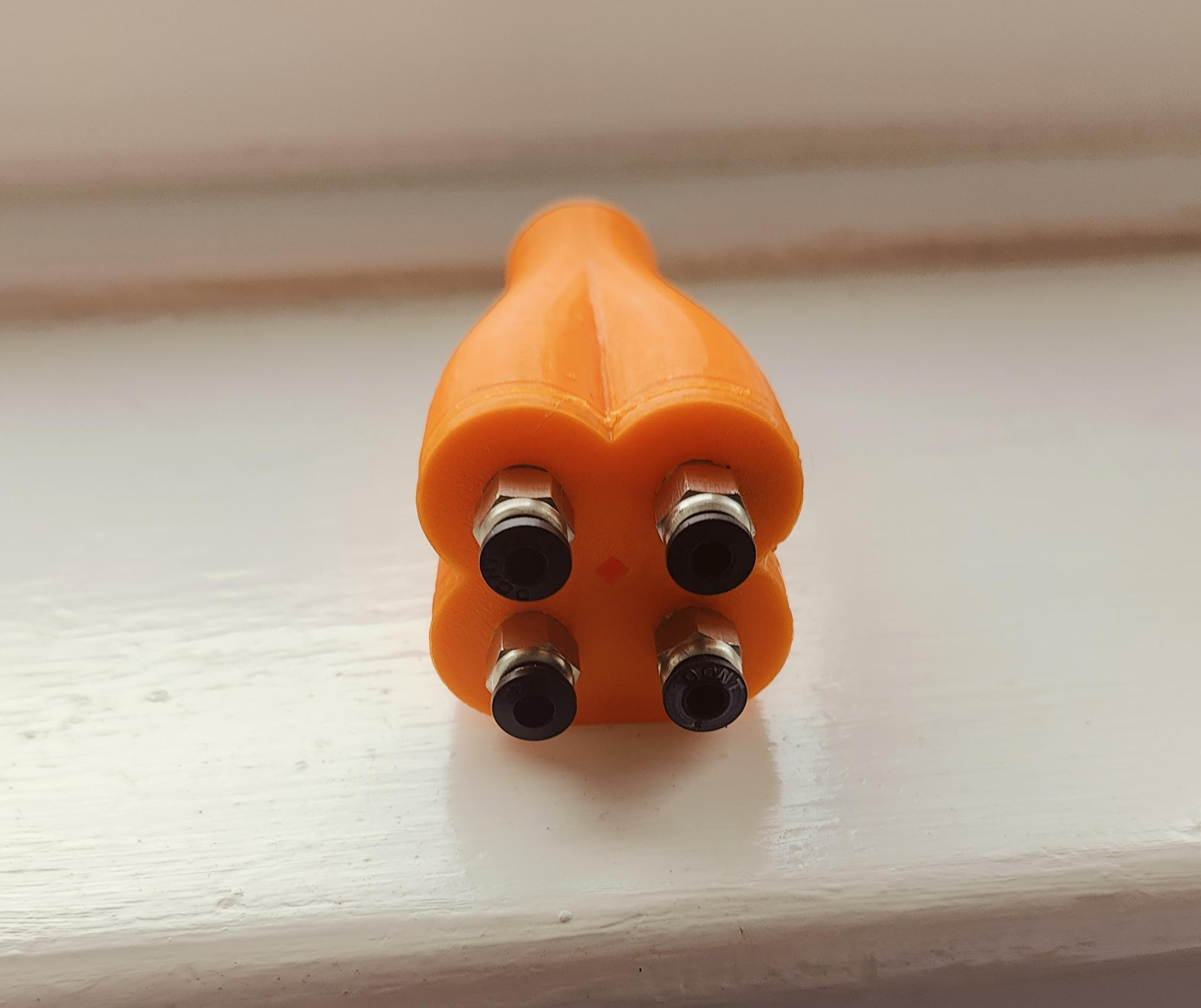 4 into 1 filament splitter von Daniel Roberts | Kostenloses STL-Modell ...