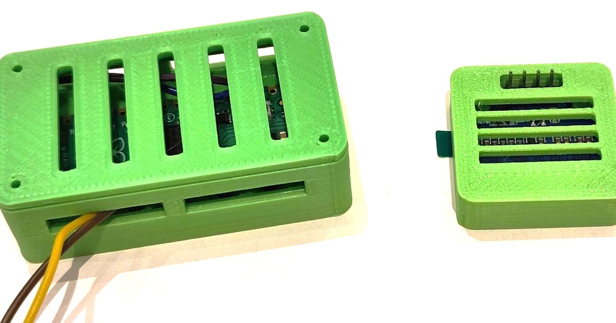 Raspberry Pi Pico Case and LCD Holder by Leigh Williams | Download free ...