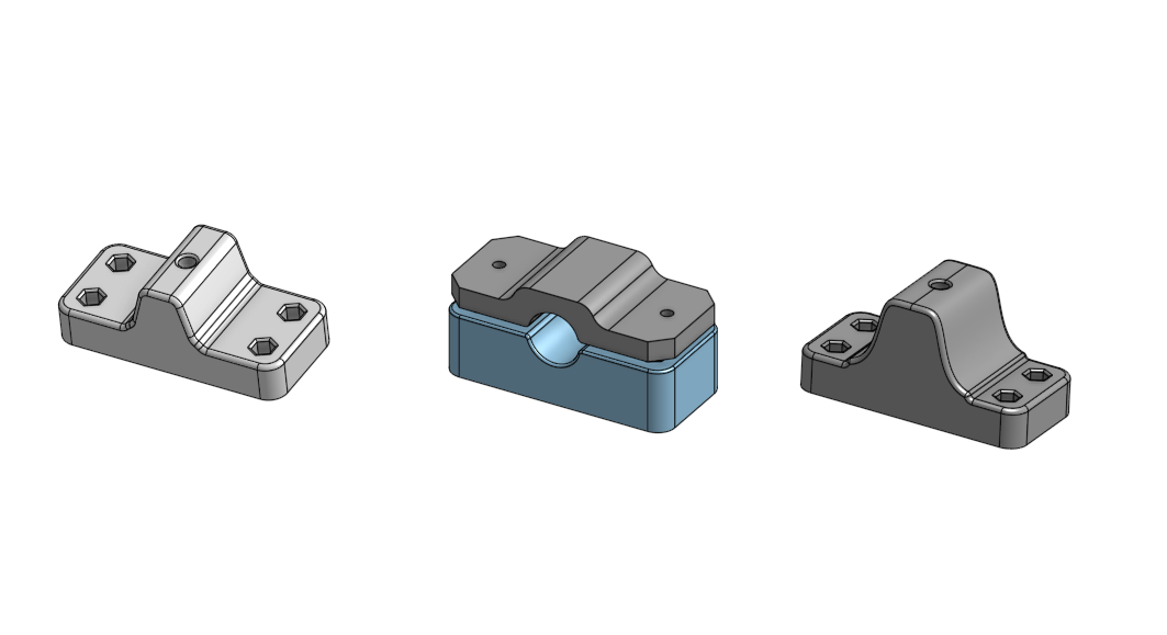 Mounting Block and Bracket for U-Post and Round Posts by kaje ...