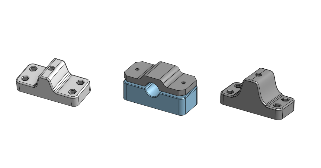 Mounting Block and Bracket for U-Post and Round Posts by kaje ...