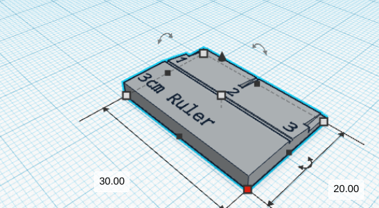 3cm Ruler by hamburger | Download free STL model | Printables.com