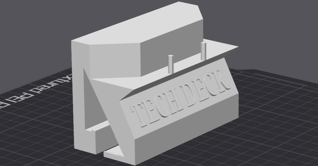 Tech Deck Holder by Connor | Download free STL model | Printables.com