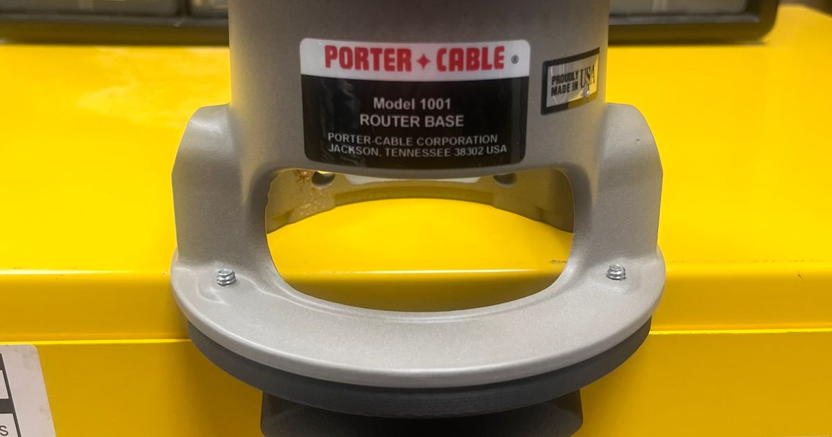 Dust Collector lower - Porter Cable 1001 Router Base by Gioforay ...