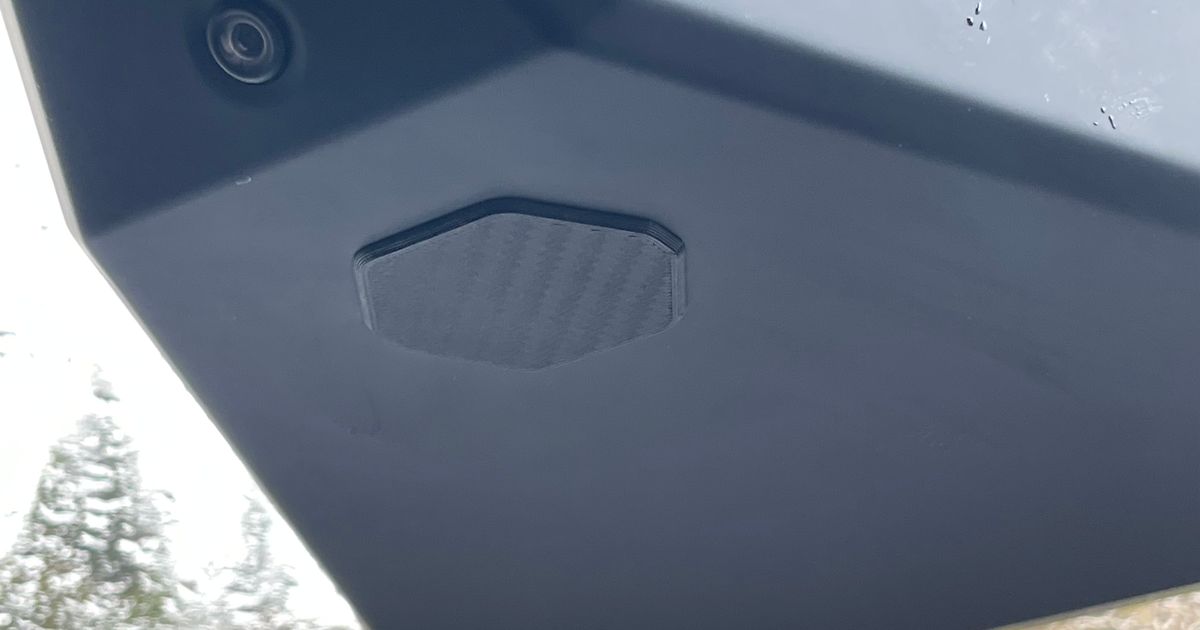 CyberTruck rear-view mirror cap by TomiKazi | Download free STL model ...