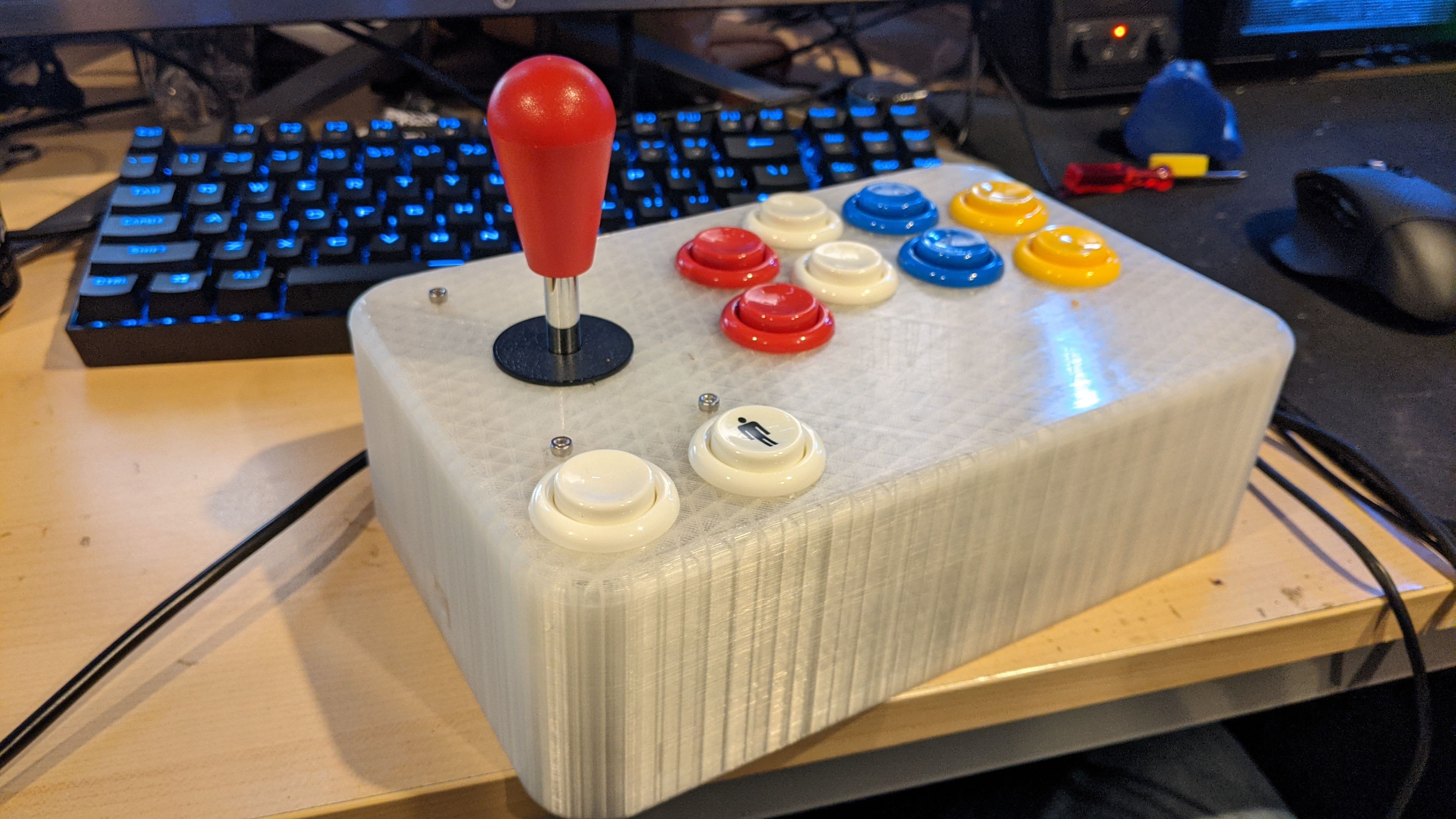 Arcade Box For Happ buttons by TJ | Download free STL model ...