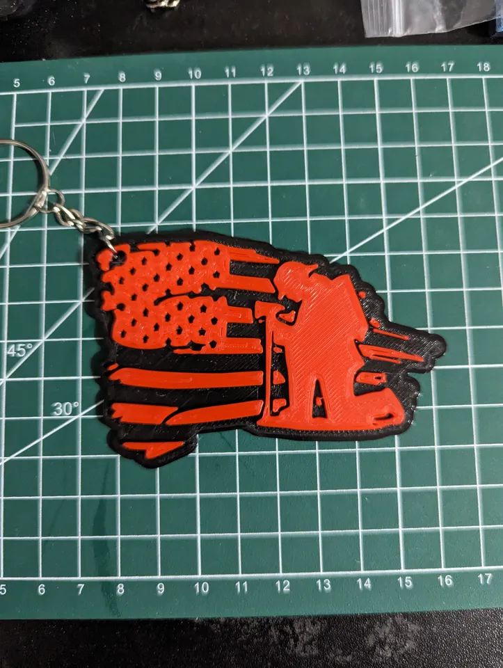 Firefighter Keychain by T's Custom Creations | Download free STL model ...
