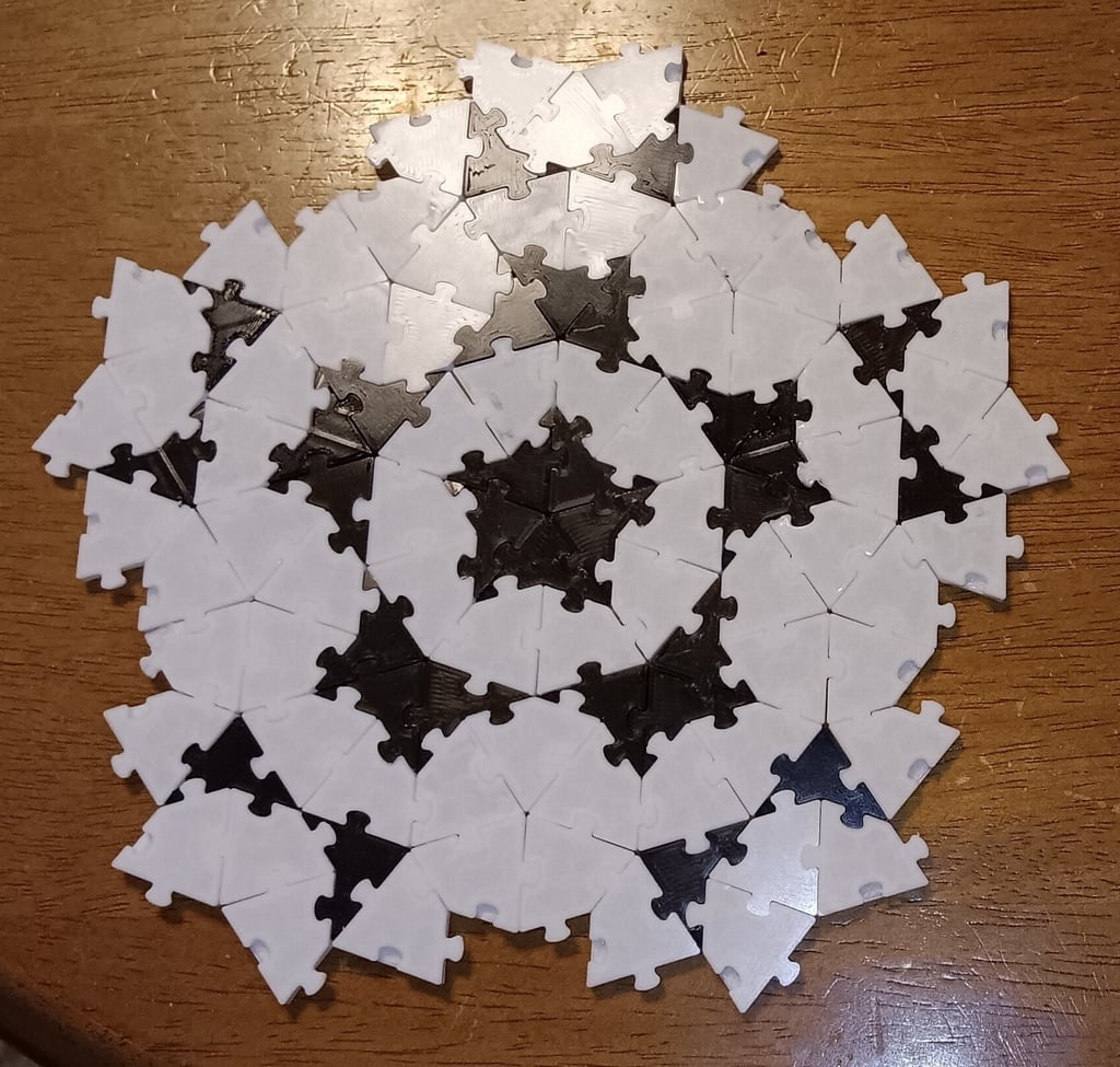 Penrose Kite and Dart Covered Jigsaw by Paul Callahan | Download free ...