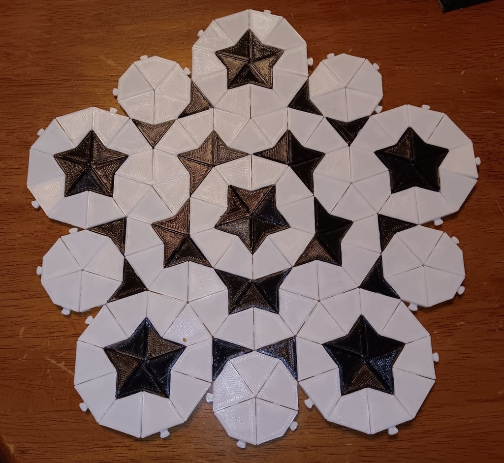 Penrose Kite and Dart Covered Jigsaw by Paul Callahan | Download free ...