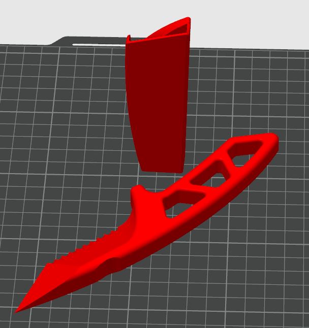 Dagger Knife with Simple Standing Sheath by anonymoususer | Download ...