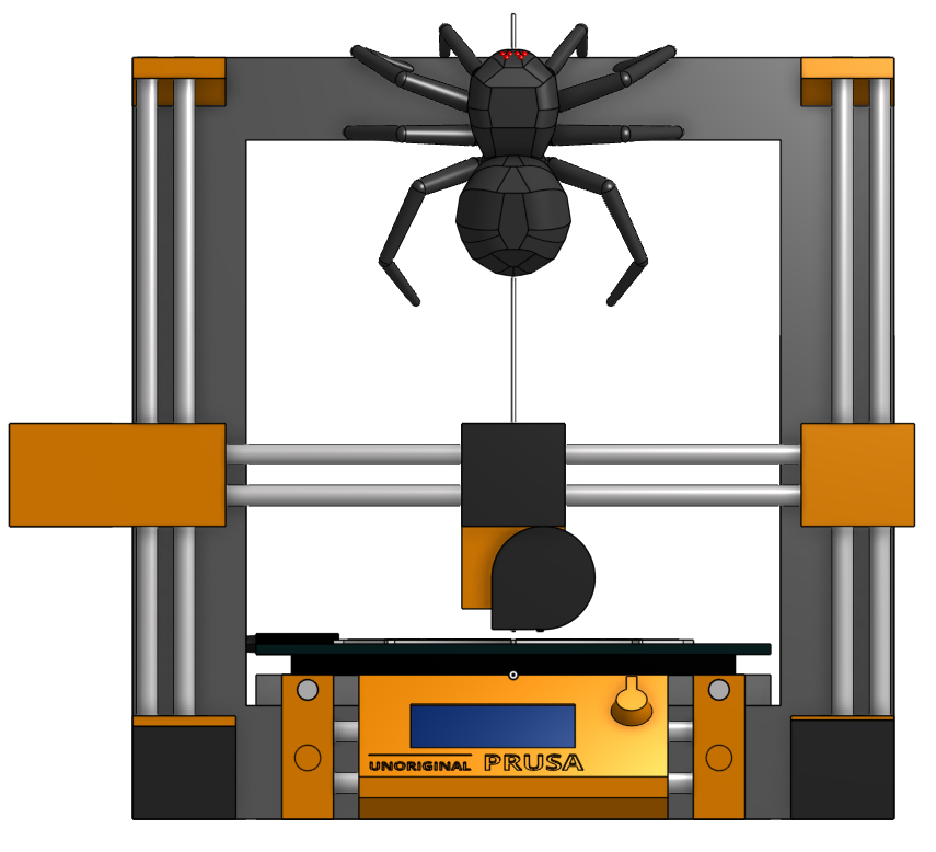 Hanging filament spider by EinarKL | Download free STL model ...