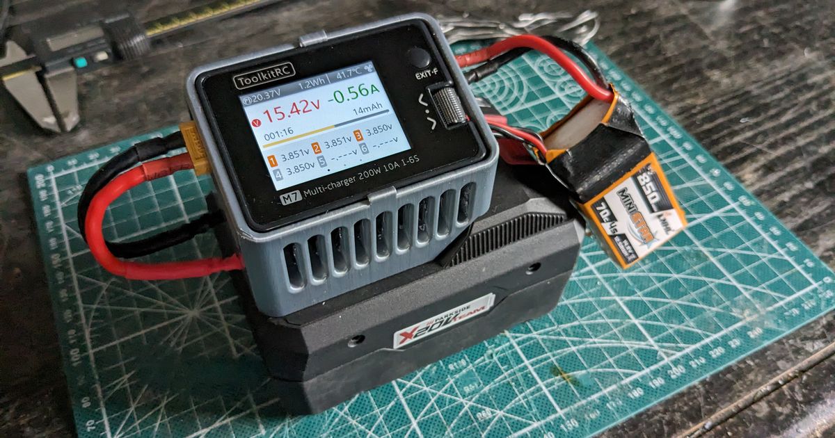 ToolkitRC M7 - Parkside adapter by Jan Caletka | Download free STL model | Printables.com