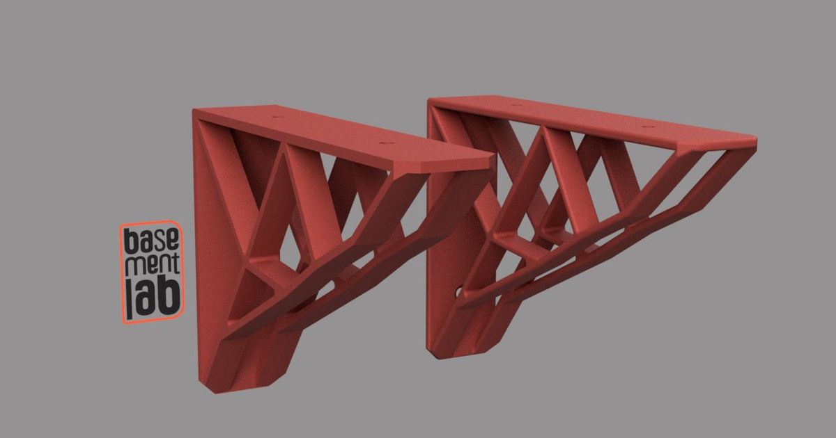 Geometric Shelf Bracket 2 150x100mm - Reggimensola by BasementLAB ...