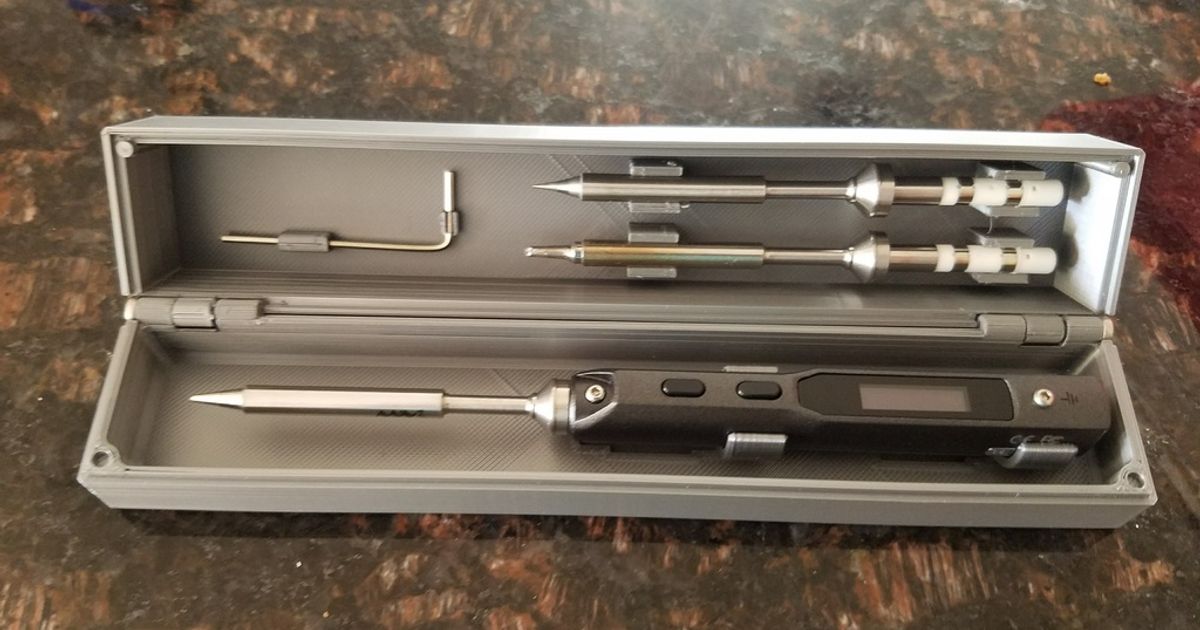 TS100 Iron Solder Box and tip holder by pokeimon | Download free STL ...