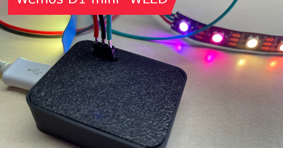Housing for Wemos D1 mini ESP8266 - WLED by 2Mars | Download free STL ...