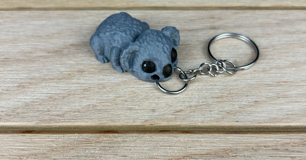 Koala Keychain Single Joint by Built_Over_Bot | Printables Store