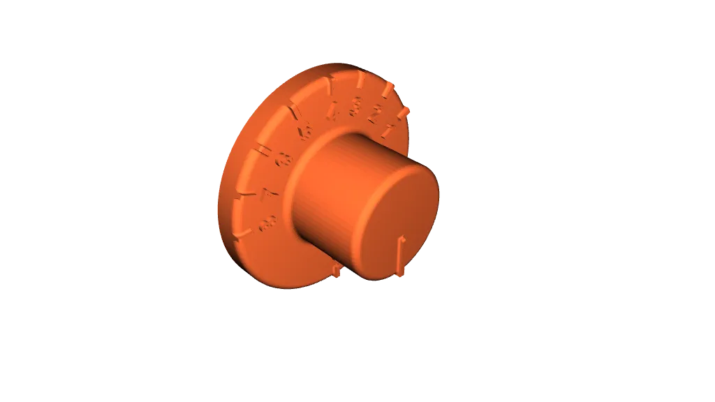 Oven knob with numbers by Sanyi | Download free STL model | Printables.com